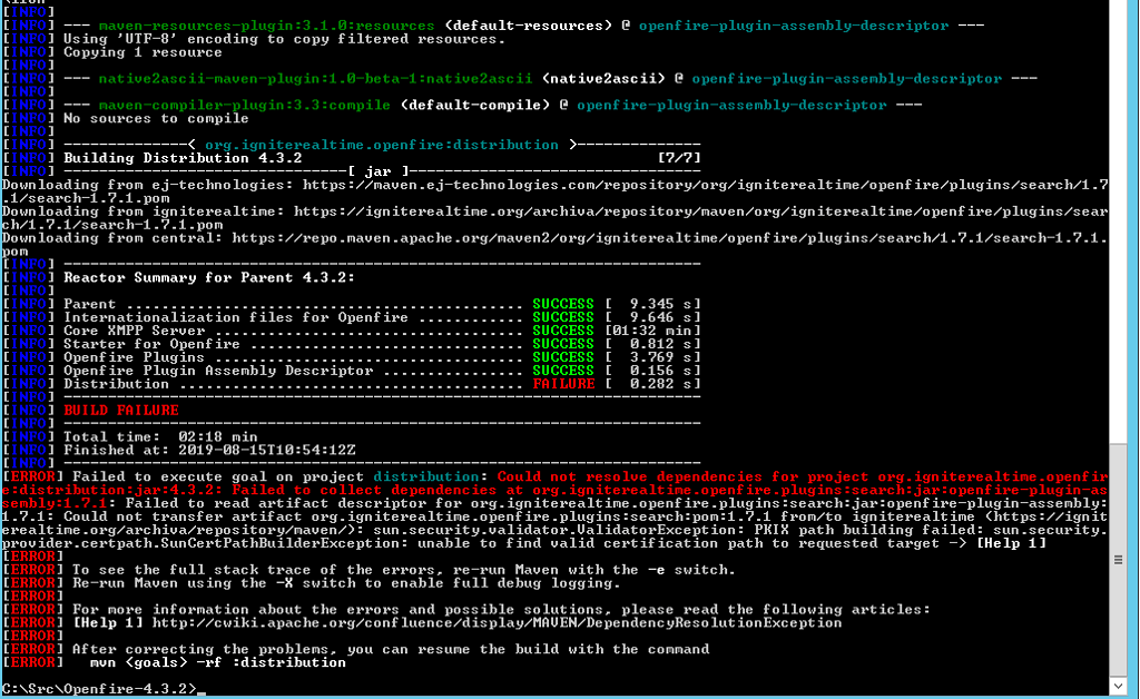 Openfire build package - Openfire Support - Ignite Realtime Community Forums