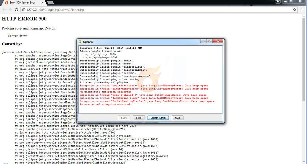 Problem accessing /login.jsp - Openfire Support - Ignite Realtime Community Forums