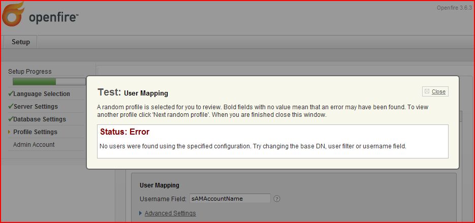 Upgrade from Openfire 3.6.2 to 3.6.3 breaks ldap AD integration ...